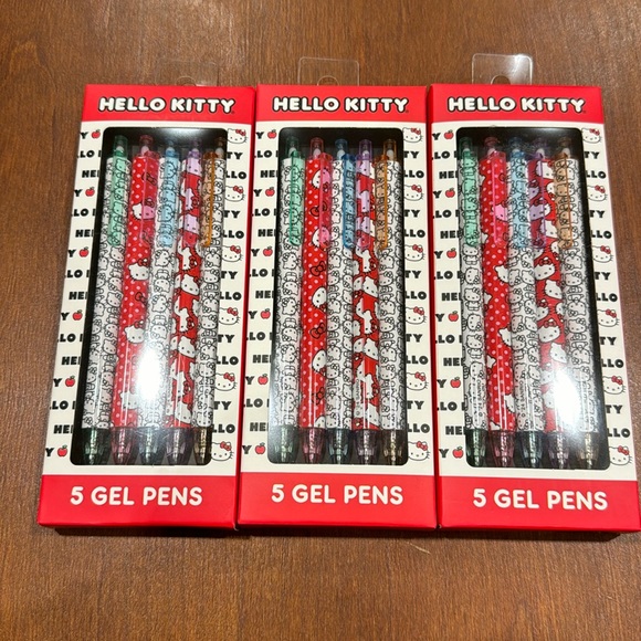 Sanrio | Office | Hello Kitty Gel Pens Total Of 5 | Poshmark